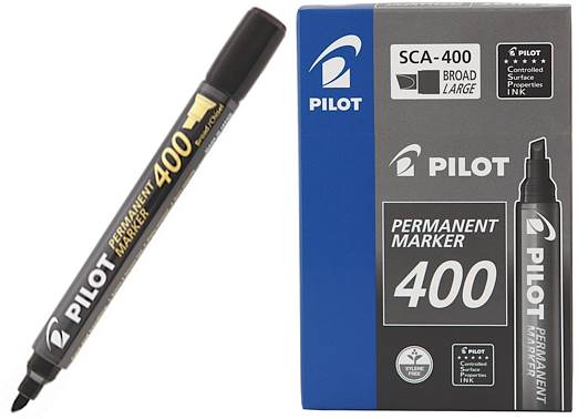 MARCADOR PERMANENTE SCA 400 PRETO | Casa Norte