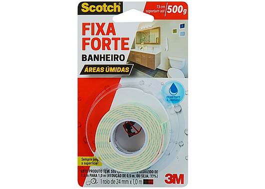 FITA FIXA FORTE 24MMX1M BANHEIRO | Casa Norte