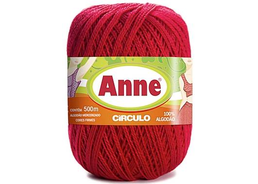 LINHA DE CROCHE ANNE 500 CARMIM | Casa Norte