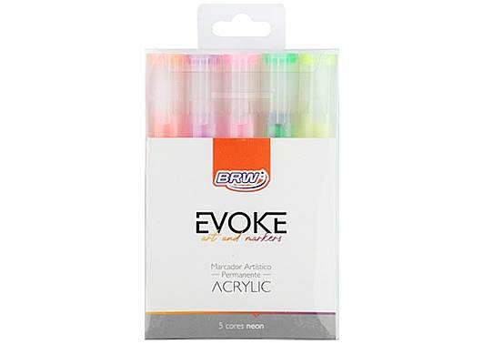 MARCADOR ACRILICO ARTIST EVOKE 5 CORES | Casa Norte